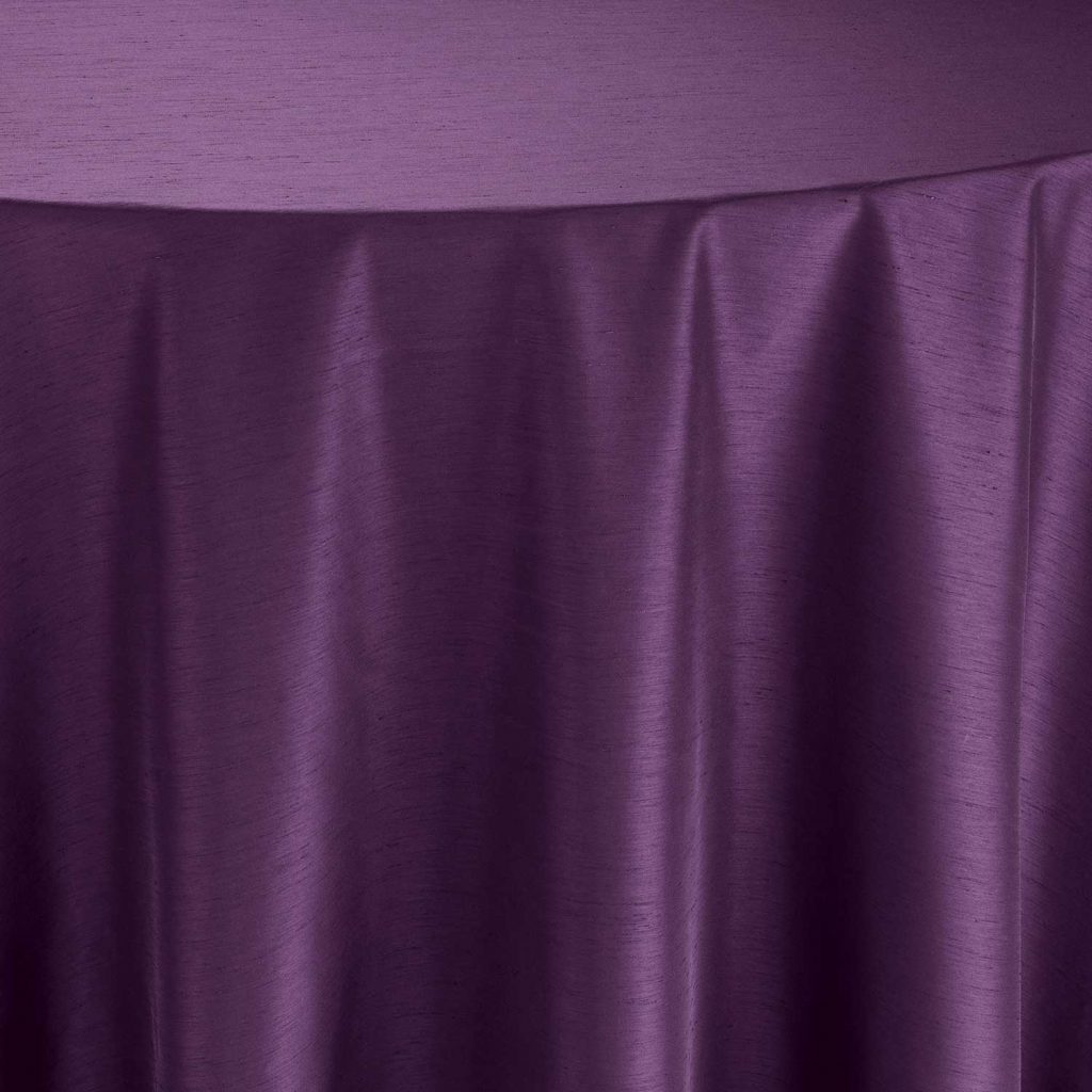 Shantung Aubergine Table Linen - Linen Rentals | Wedding Table Linen ...