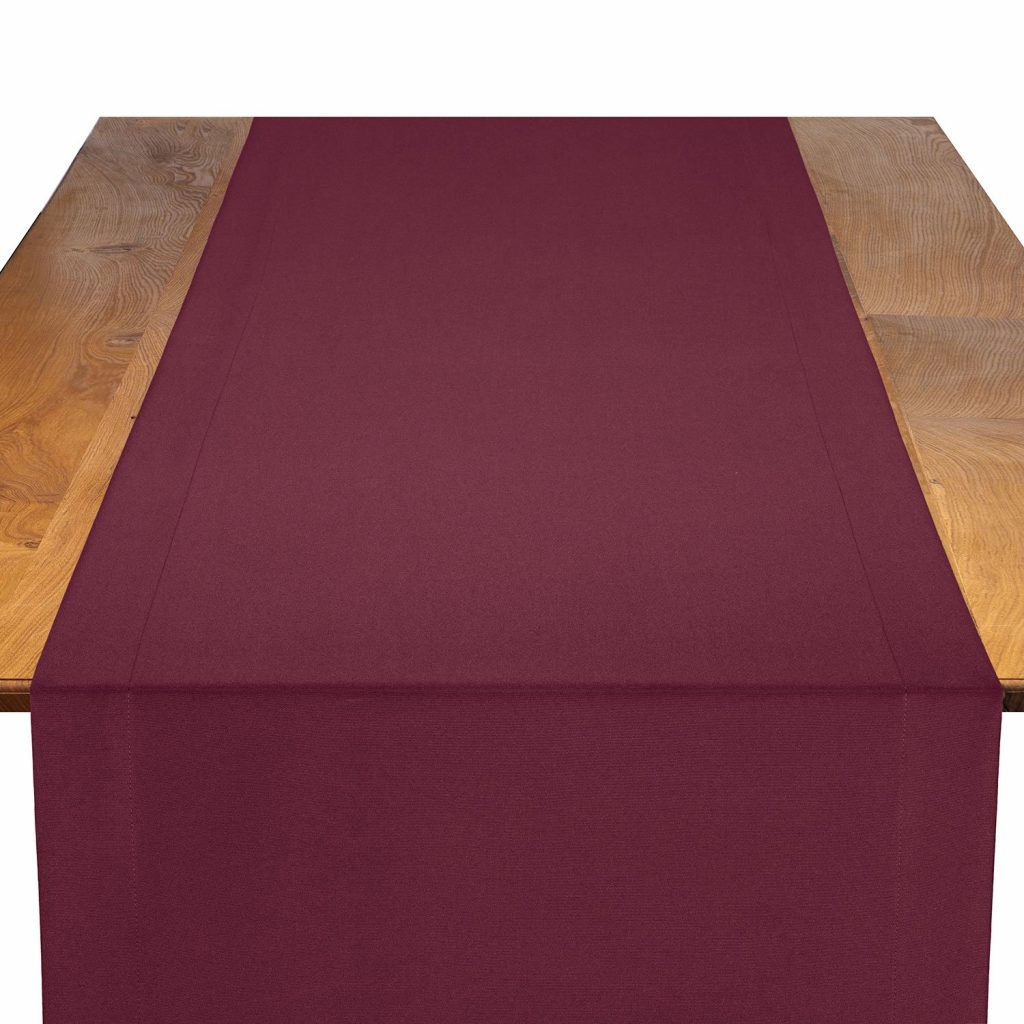 Classic Burgundy Table Runner - Linen Rentals | Wedding Table Linen ...