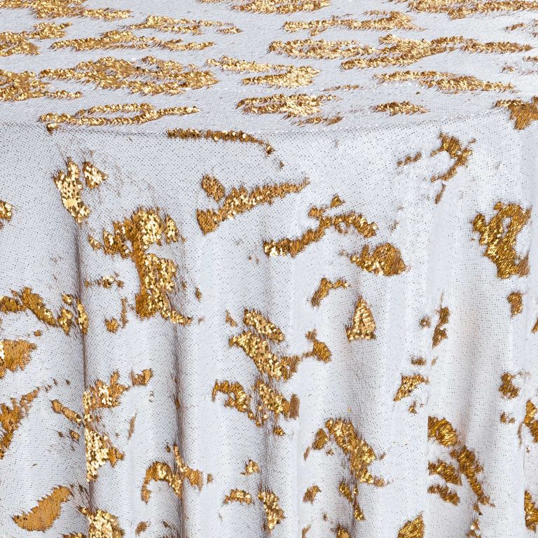 Mermaid Sequin Gold Table Linen - Linen Rentals | Wedding Table Linen ...