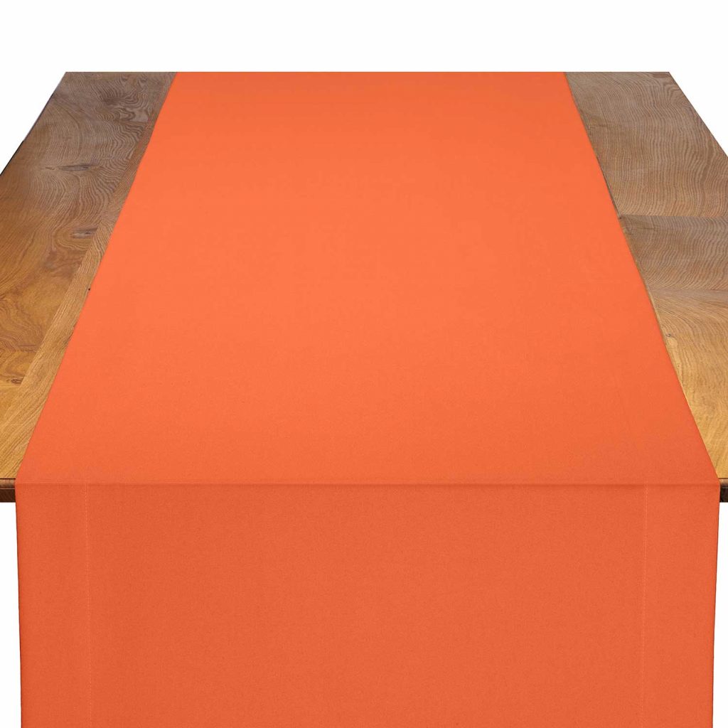 Classic Orange Table Runner - Linen Rentals | Wedding Table Linen ...