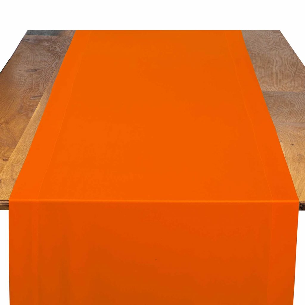 Table Runner - Lamour Orange Table Runner - Linen Rentals | Wedding ...