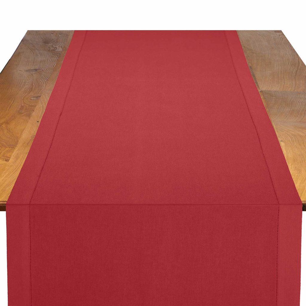 Table Runner - Classic Red Table Runner - Linen Rentals | Wedding Table ...