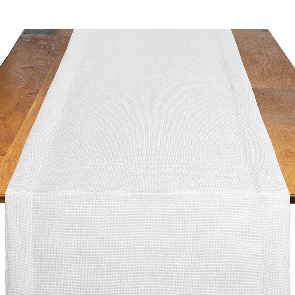 Jute White Table Runner - Linen Rentals | Wedding Table Linen, Runners ...