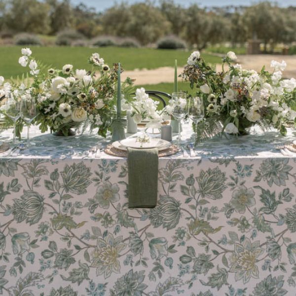 Josephine Sage Table Linen - Linen Rentals | Wedding Table Linen ...