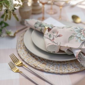 Buffalo Check Lotus Table Linen - Linen Rentals | Wedding Table Linen ...