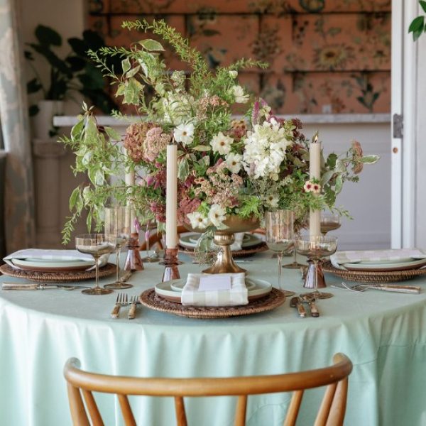 Velvet Mint Table Linen - Linen Rentals | Wedding Table Linen, Runners ...