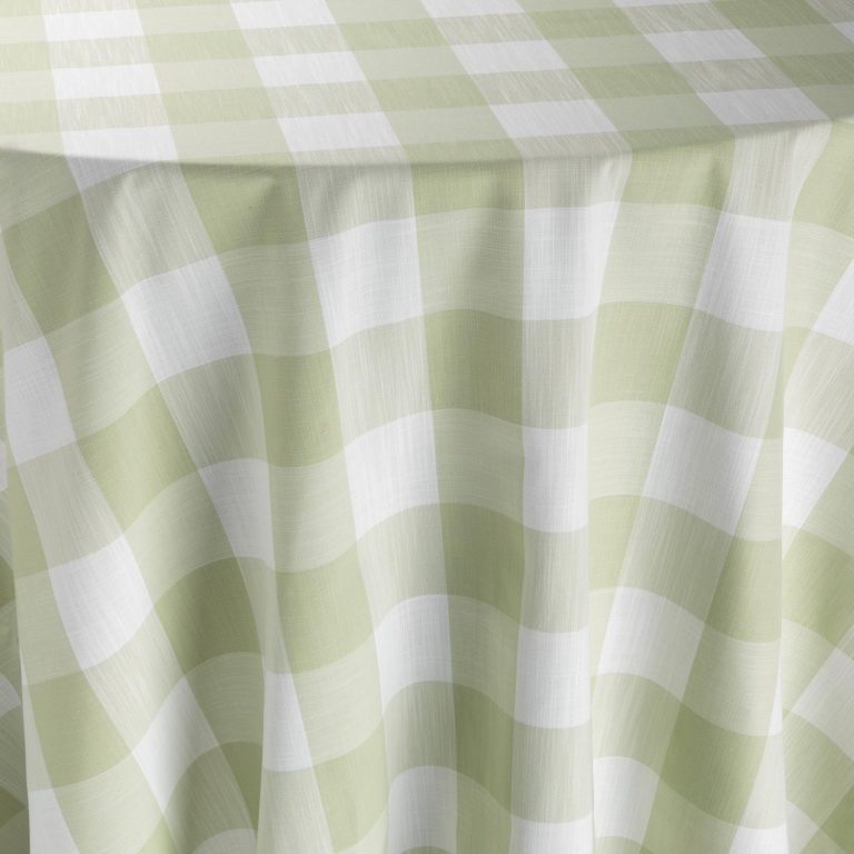 Buffalo Check Sage Table Linen - Linen Rentals | Wedding Table Linen ...