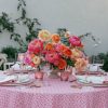 Loseta Raspberry Table Linen - Linen Rentals | Wedding Table Linen ...