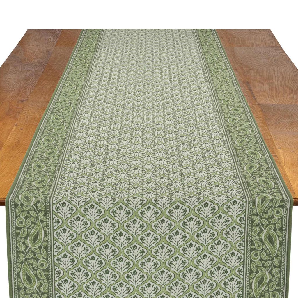 Amalfi Thyme Table Runner - Linen Rentals | Wedding Table Linen ...