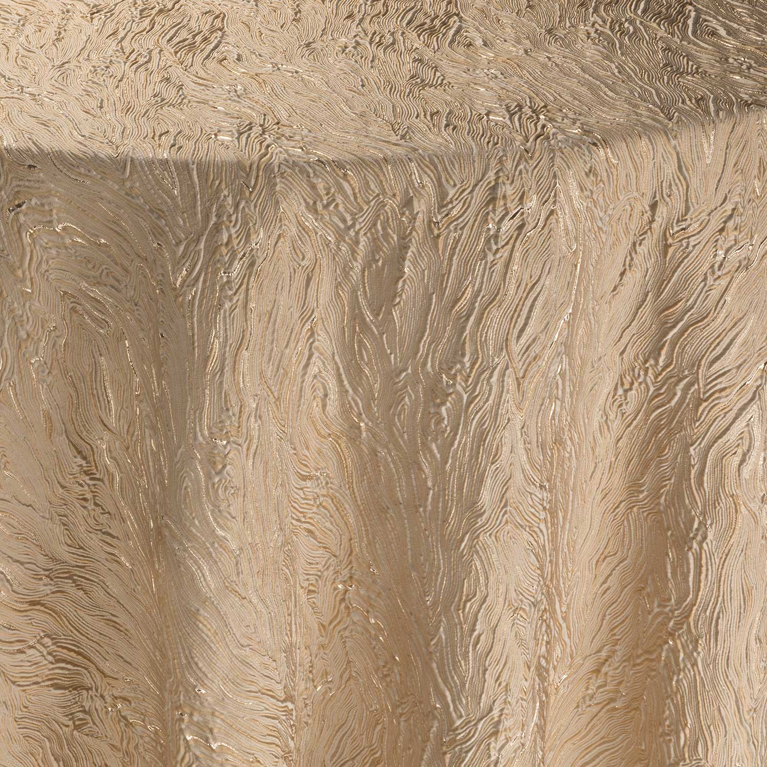 Elara Gold Leaf Gold Tablecloth | Metallic Gold Table Linen